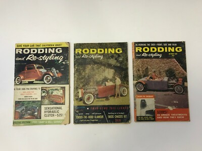 Lot of 3 Rodding and Restyling Magazines July 1957, January & October ...