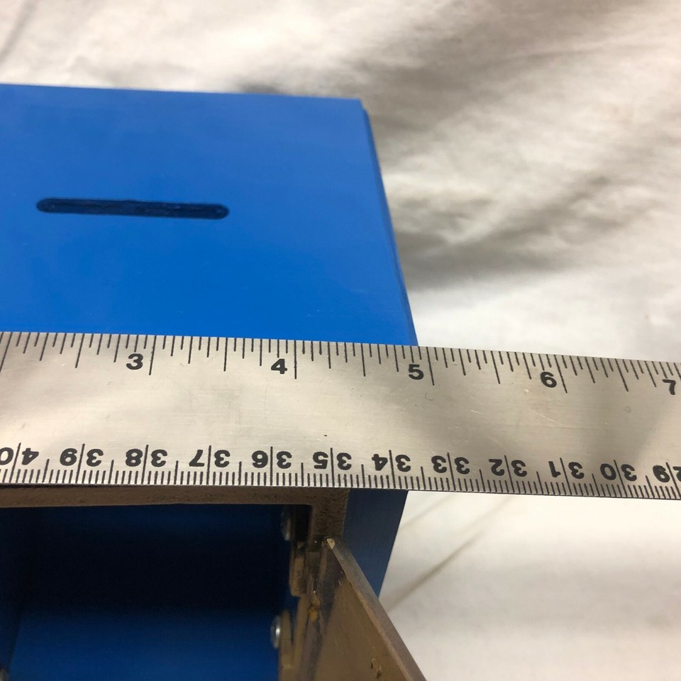 Post Office Mail Box Door P.O. Vintage USPS Postal Coin Wood Bank Lock ...