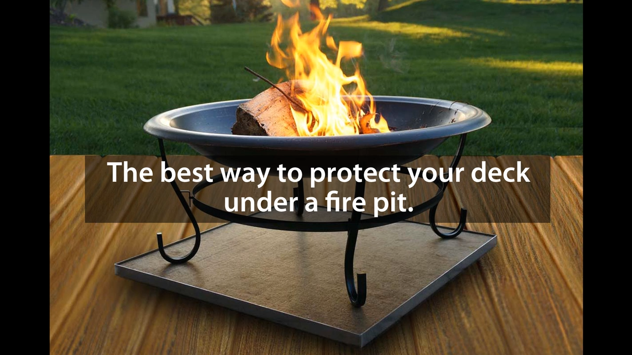 Fire pit Deck Protector - DeckProtect (TM), Outdoor Fireproof Deck ...