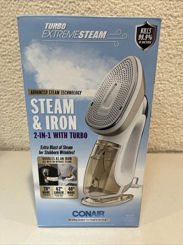 Conair Turbo Extreme Steam & Iron 2 in 1 with Turbo Handheld GS308GD ...