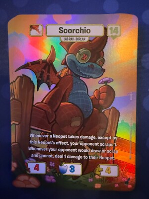 Neopets Battledome TCG 25th Anniversary Burlap Scorchio | eBay