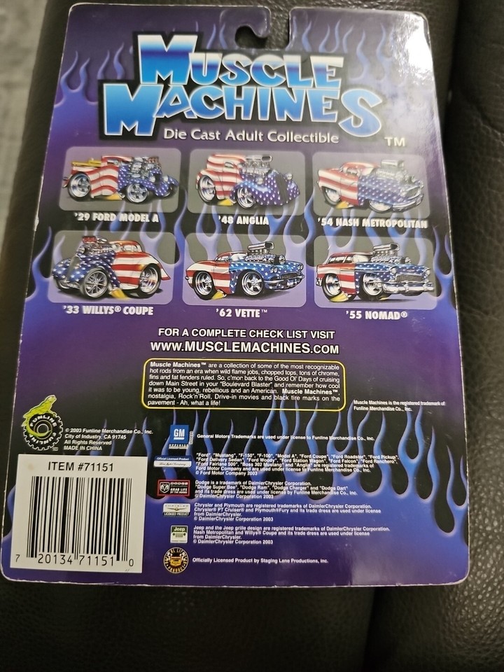 1970 OLDS 442 2003 FUNLINE MERCHANDISE MUSCLE MACHINES 1:64 COLORED ...