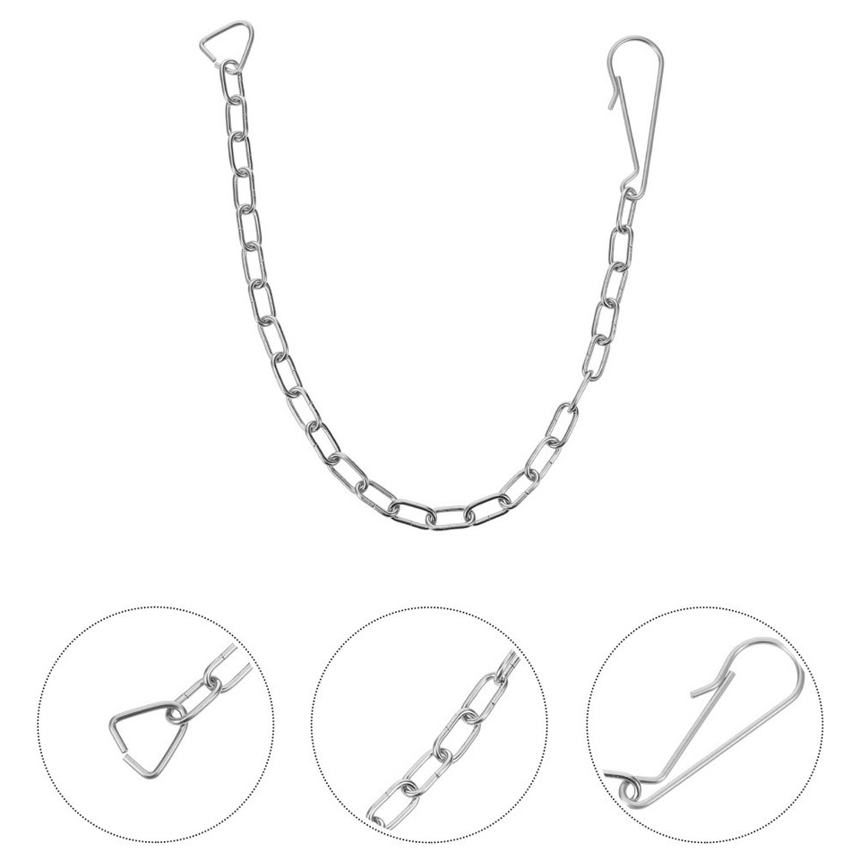 6 Pcs Toilet Cover Chain Fill Valve Lever Bowl Flusher Replacement Kit ...