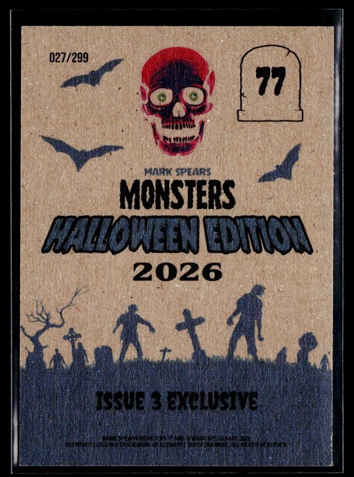 2026 Mark Spears Monsters Halloween #77 ~ RETRO #'d /299 Bridezilla ...