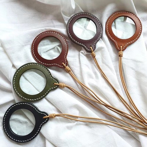 Simple Magnifier with Leather Case Portable Reading Magnifier Reading ...