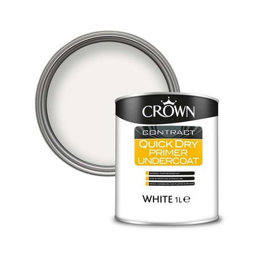Crown Contract Quick Drying Primer Undercoat White 1L | eBay UK