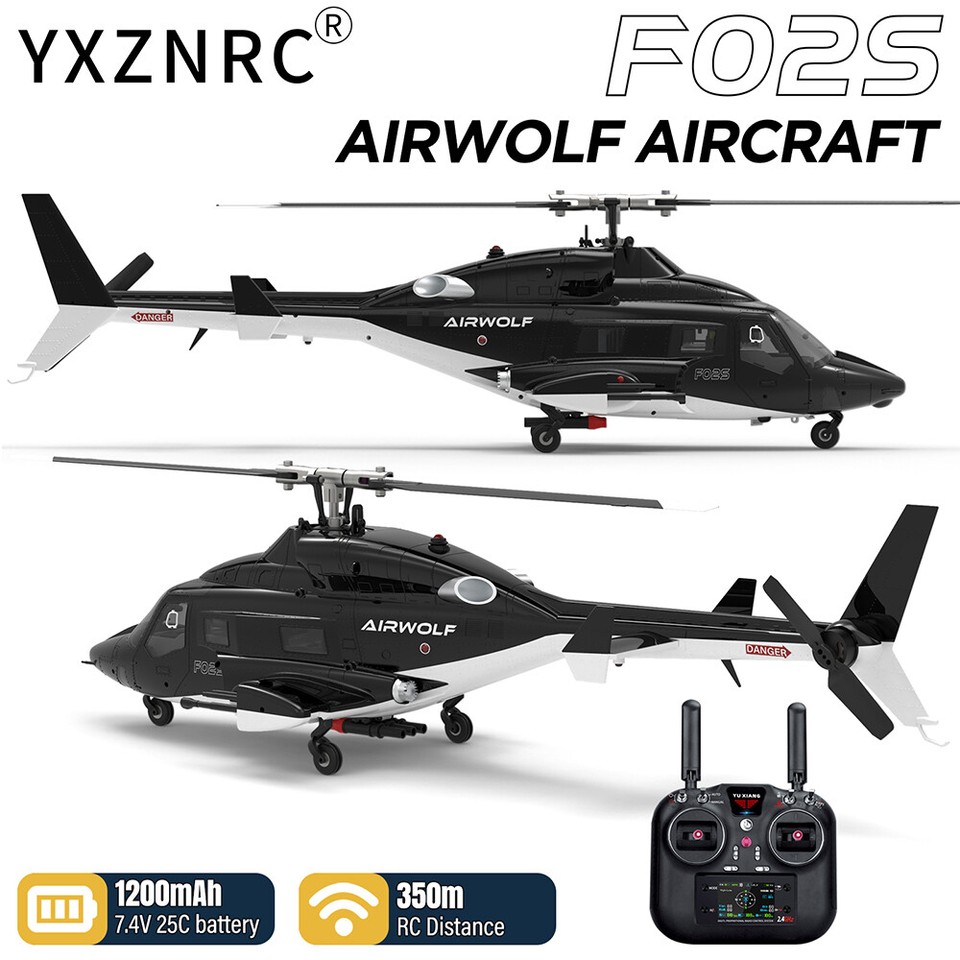 YUXIANG F02S Airwolf 9CH 2.4G GPS Optical Flow Inverted RC RTF ...