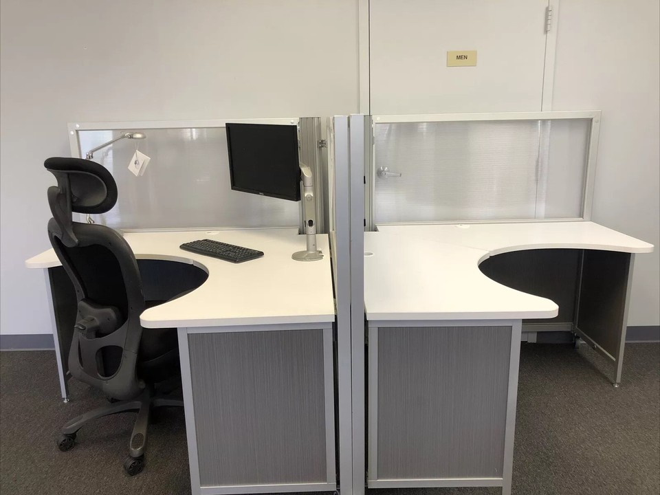 Swift-space Solo+ (52") collapsable Workstation 4'x4' Folding Office ...