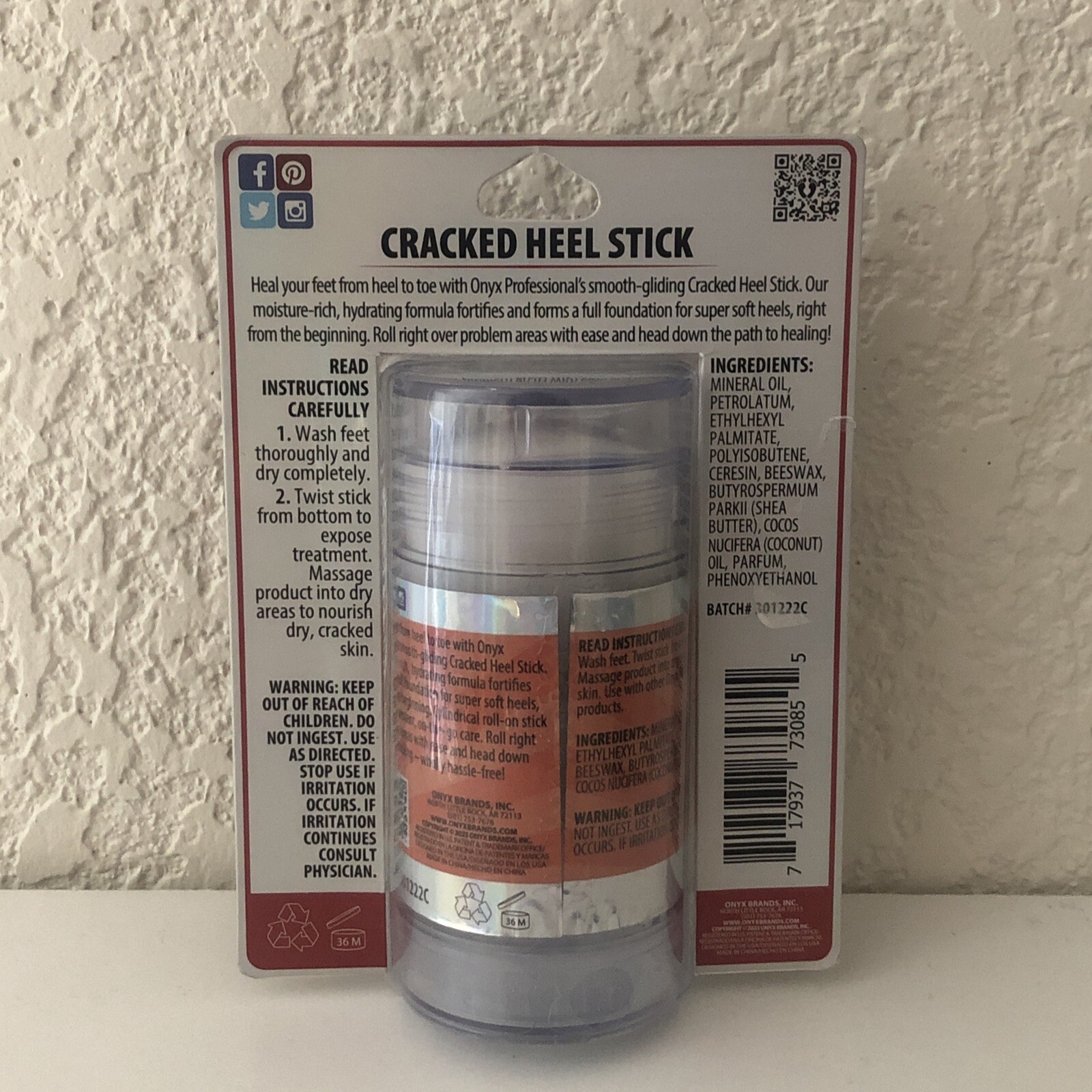 Onyx+Professional+Cracked+Heel+Stick+Treatment+Balm+for+Dry+Rough+Feet ...