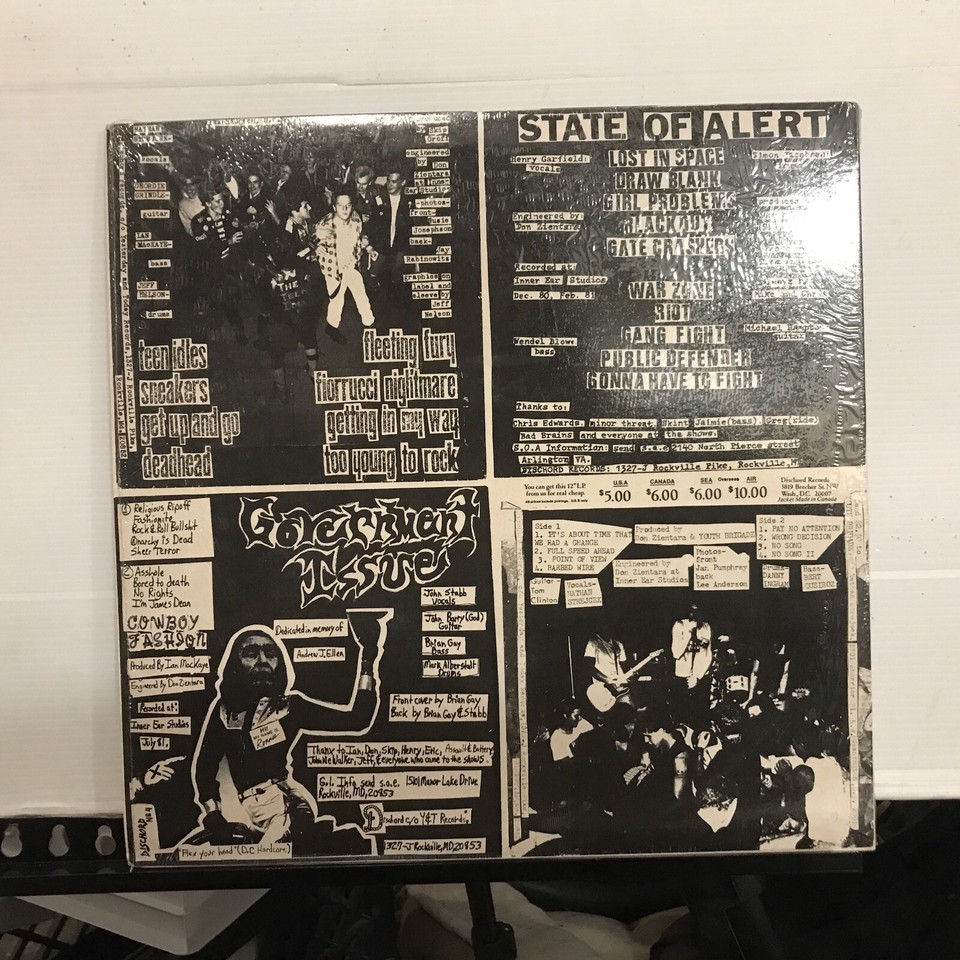 Four Old 7"s On A 12" LP 1984 Dischord Records – Dischord № 14 VG+/VG+ ...