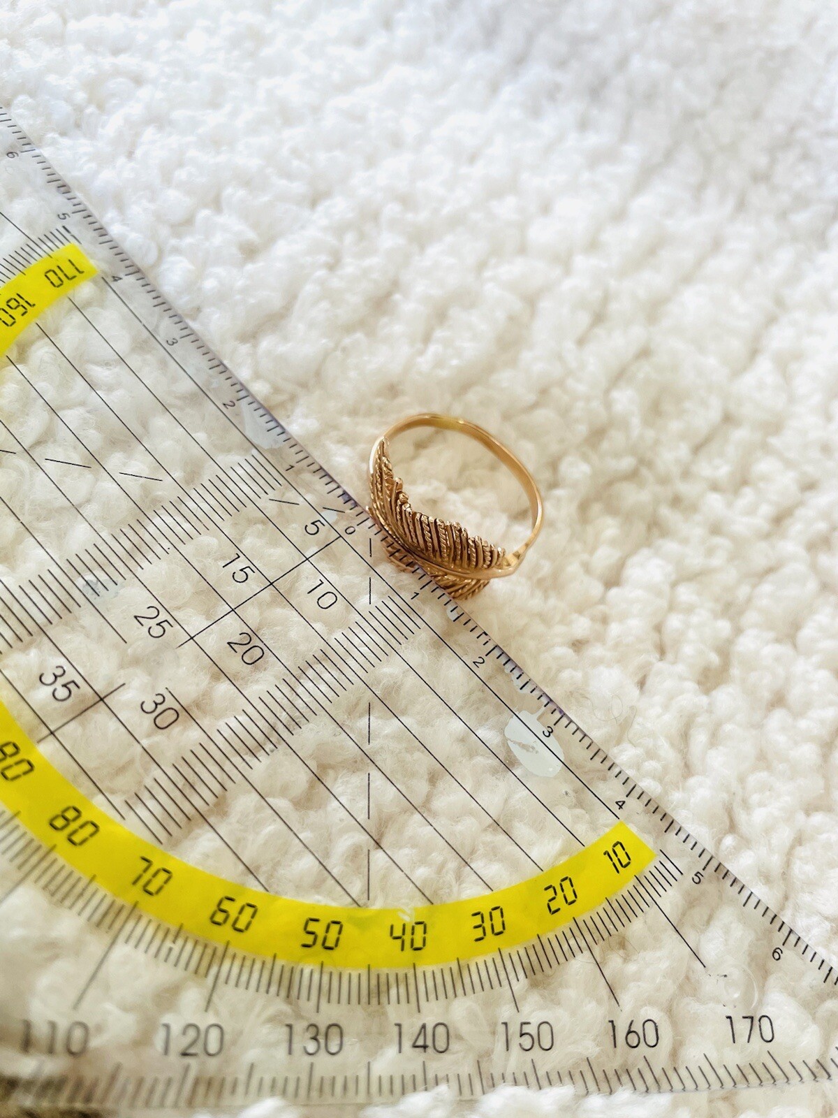 Feder Ring rosegold 14k 585 Gold filigran | eBay.de