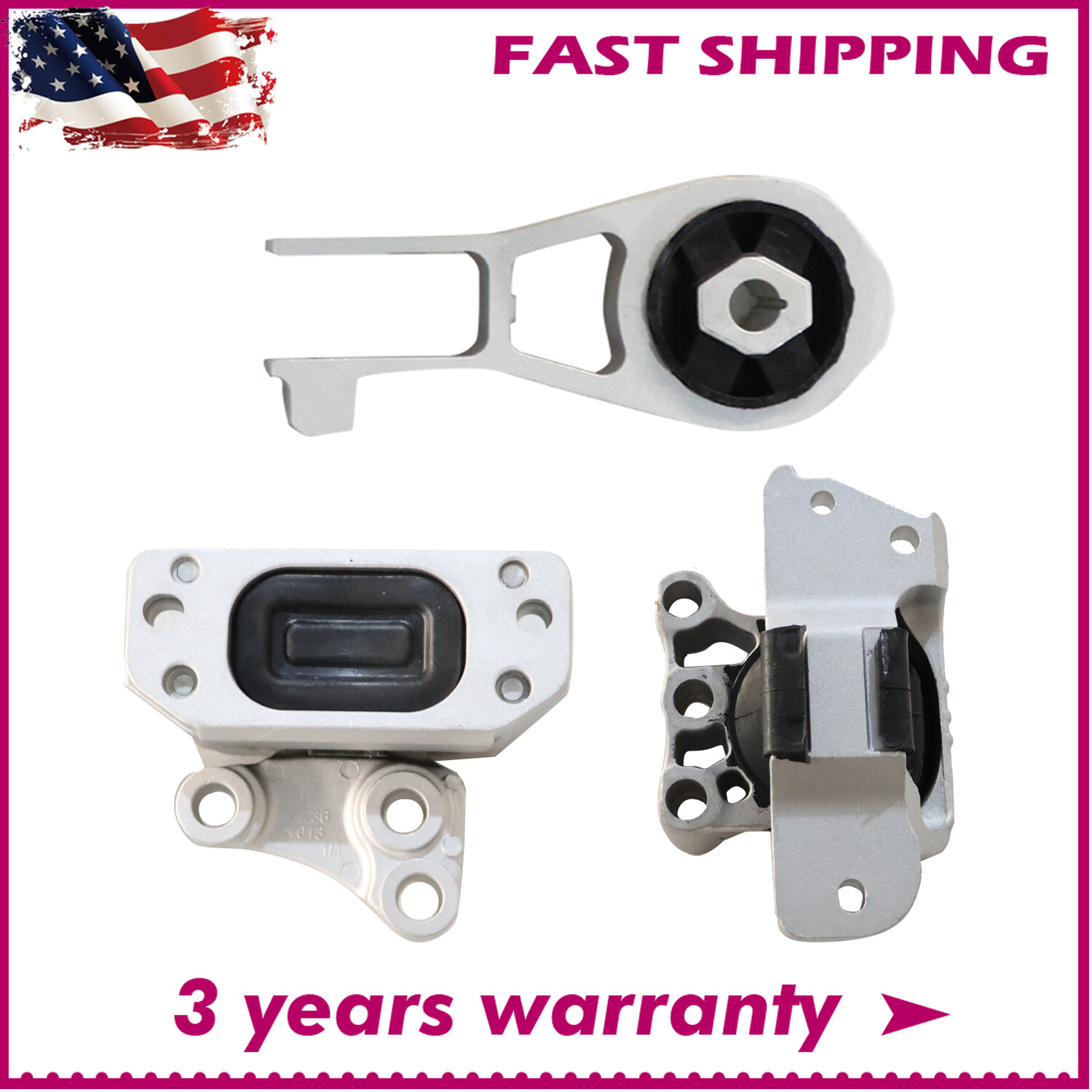 3* Motor Mount For Ram Promaster City 2.4L A/T 2016 2017 2018 2019-2022 ...