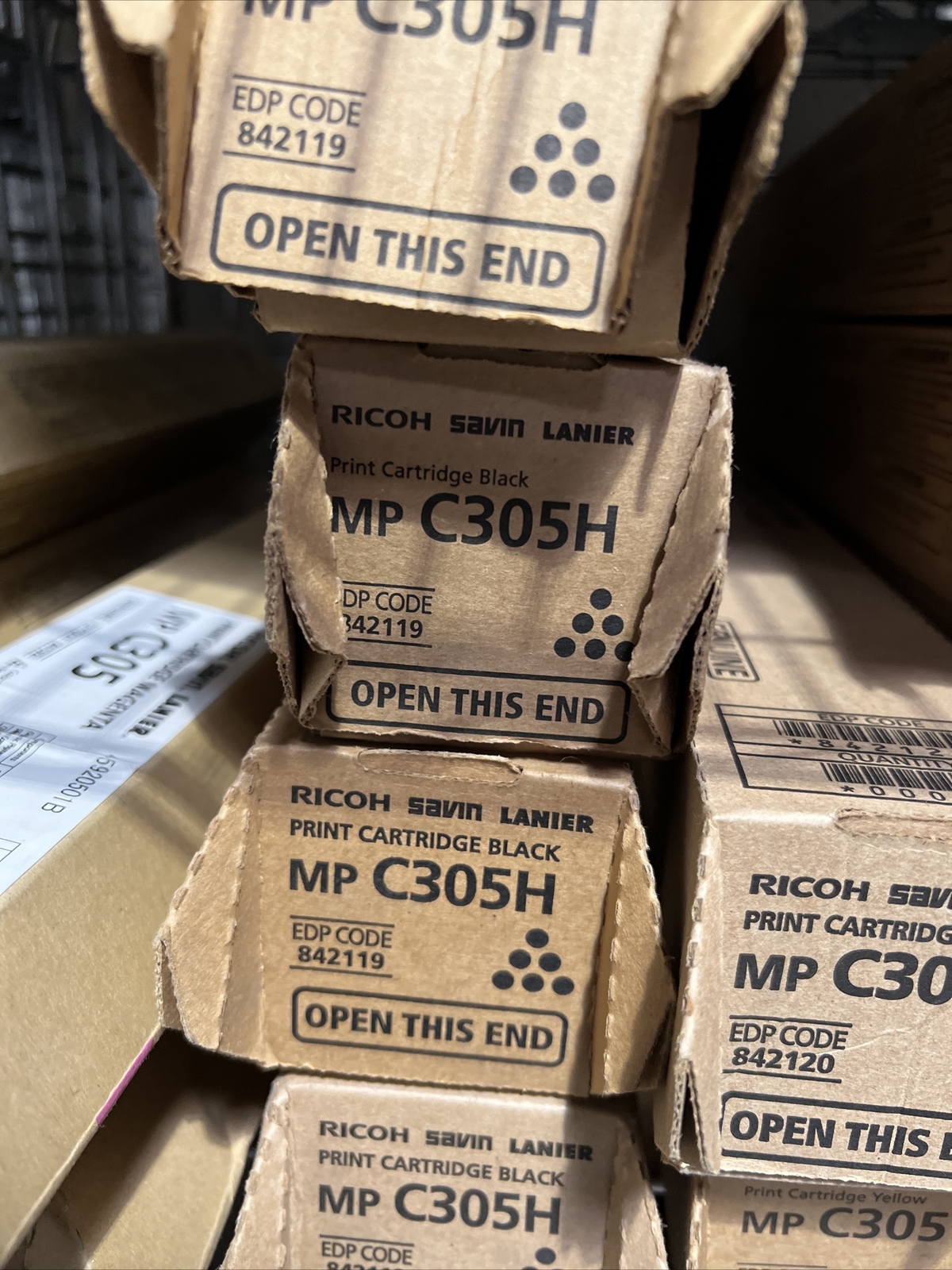 Ricoh Savin Lanier MP C305H Black Print Cartridge 841621 842119 for MP ...