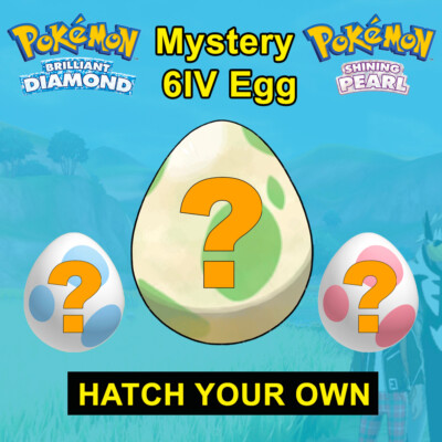 Ultra Shiny Mystery 6IV Egg Pokemon Brilliant Diamond Shining Pearl ...