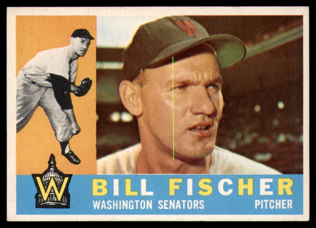 1960 Topps #76 Bill Fischer Ex-Mint Senators | eBay