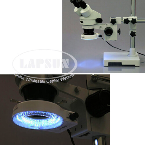 UV 365nm / 395nm 5W 80 LED Microscope Compact Ring Light Lamp wi Built ...