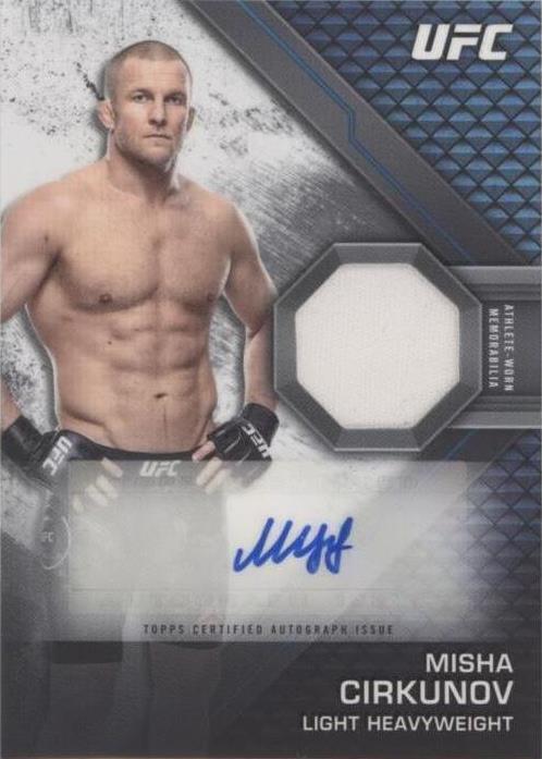 2020 Topps UFC Knockout - Knockout Autograph Relic Misha Cirkunov #KAR ...