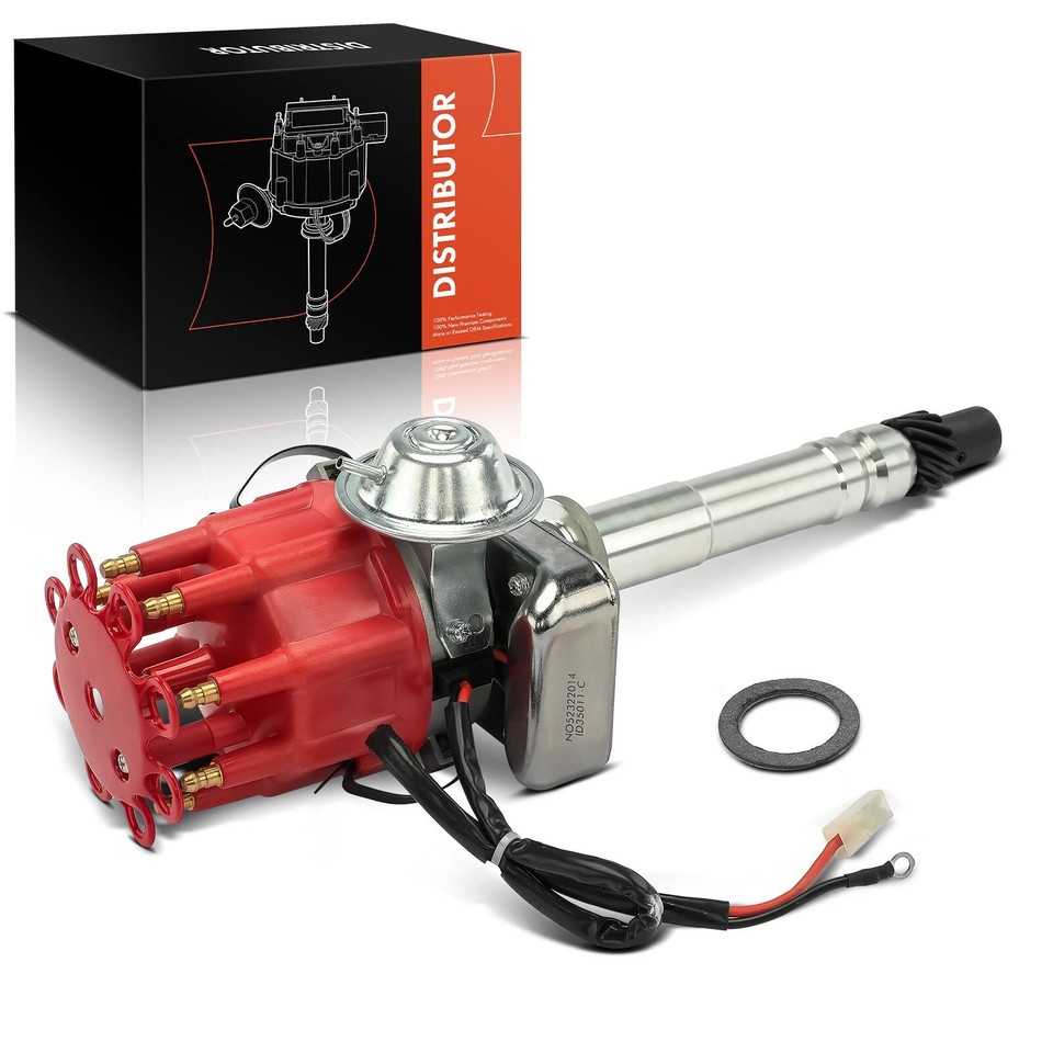 Ignition Distributor w/ Cap & Rotor for Chevy SBC BBC 283 305 327 350 ...