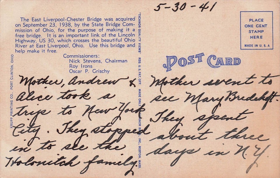 East Liverpool Chester Bridge Ohio River to Chester, West Virginia ...