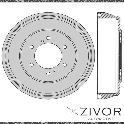 PROTEX Brake Drum For NISSAN PATHFINDER R50 VG33E V6 MPFI 1995 - 2005 ...