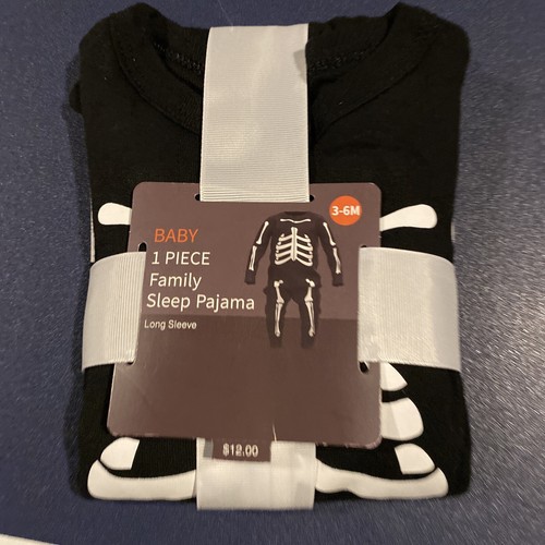 1 piece 3-6 M family sleep pajama skeleton target baby long Halloween ...