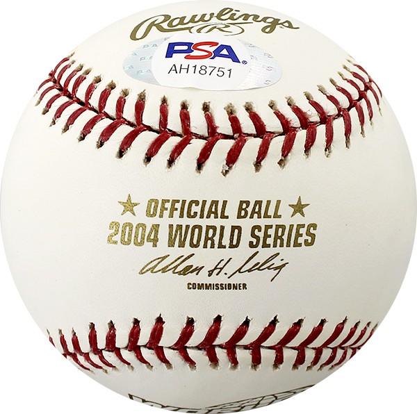 Curtis Leskanic Signed 2004 World Series Baseball We Reversed the Curse PSA | eBay