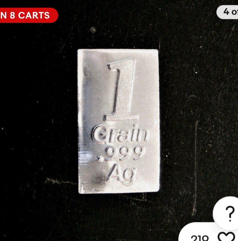 100 BARS 1/15GRAM.999 FINE PURE SILVER BAR 100 PACK PURE SILVER BULLION ...