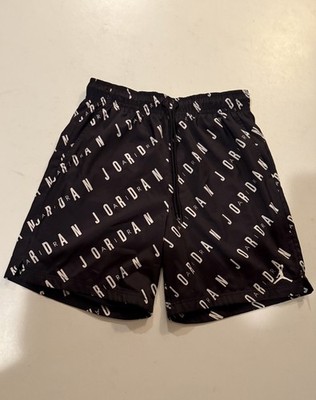 Jordan All Over Logo Black Essentials Poolside Swim Shorts Mens L ...