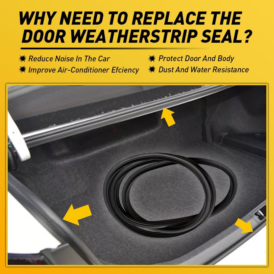 Rubber Weatherstrip Lid Rear Trunk Fit Toyota Corolla Matrix CE LE 1.8L ...