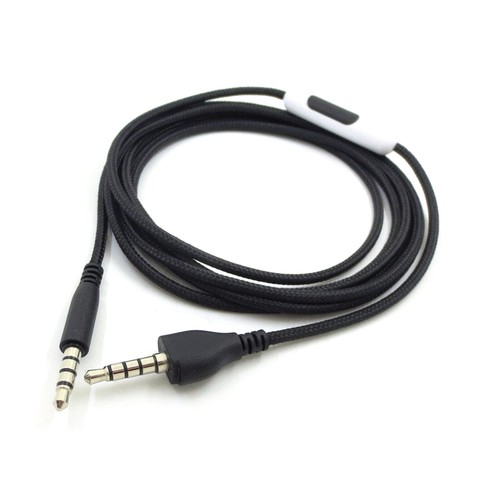 1.8m 3.5mm Earphone Cable Audio Cord Replacement For DELL ALIENWARE ...