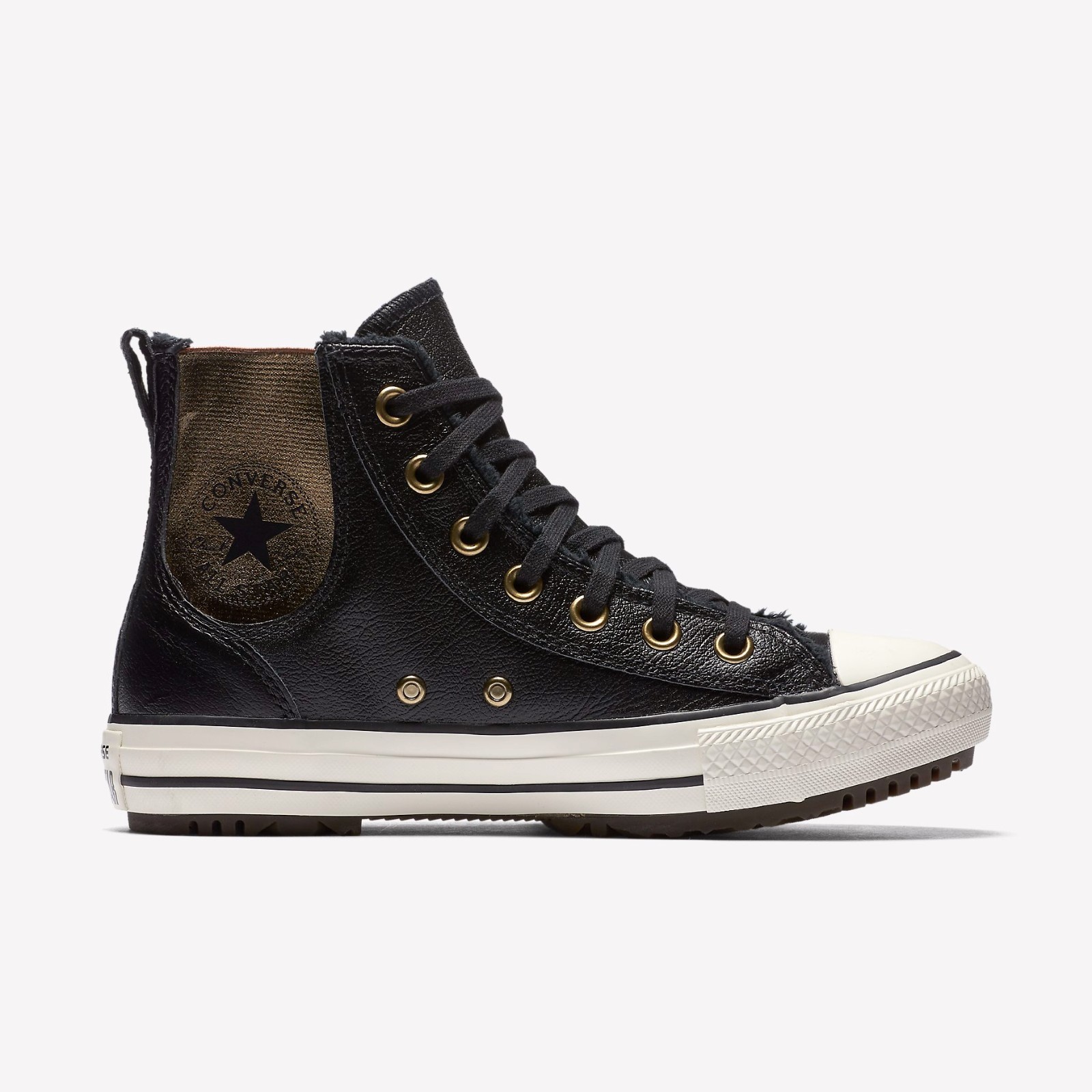 Women's Converse CTAStar LEATHER+FAUX FUR Chelsea Boot, 553392C Size 6 ...