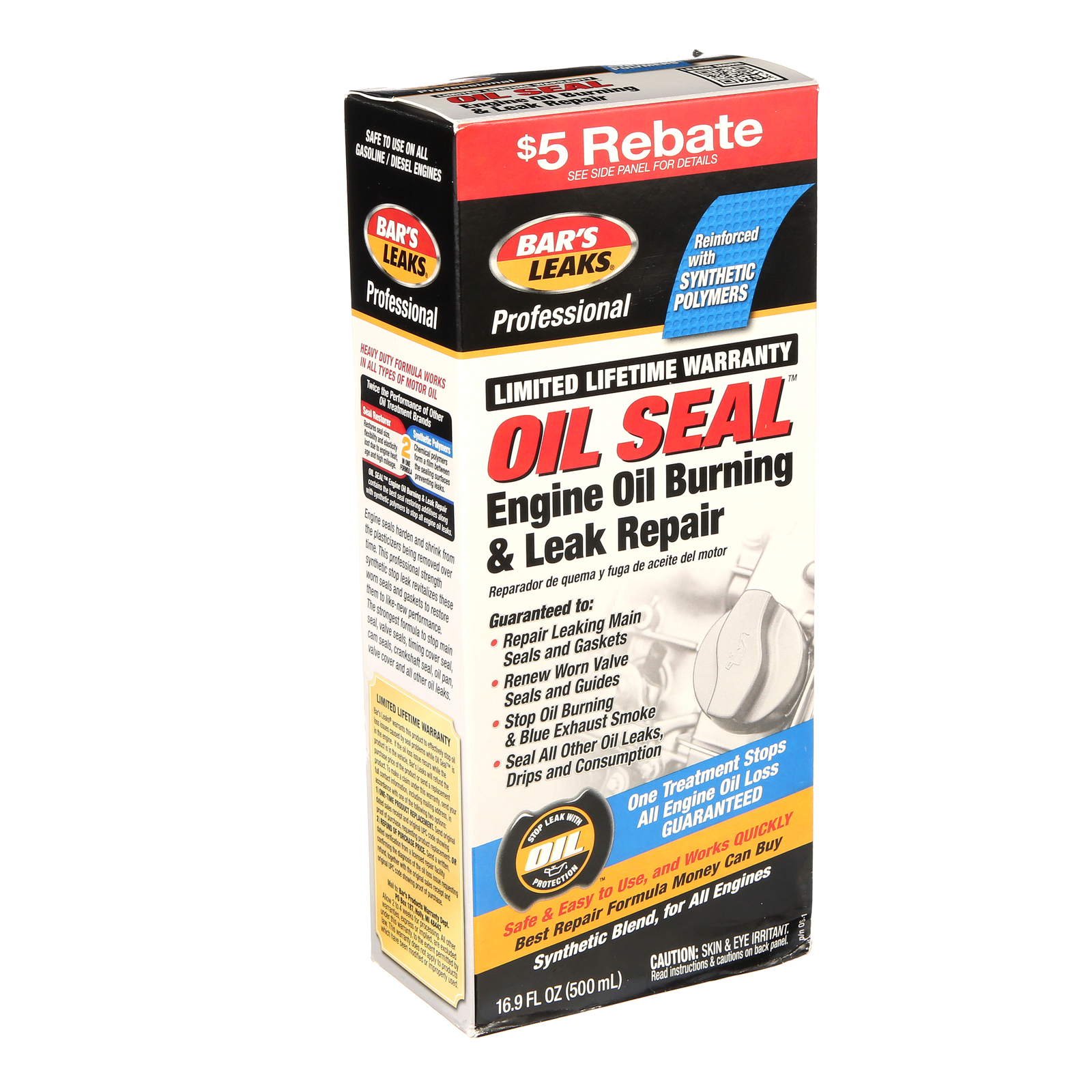 Bar's Leaks OS-1 Oil Seal Engine Oil Burning & Leak Repair - 16.9 oz ...