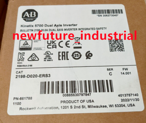 New Factory Sealed AB 2198-D020-ERS3 /C Kinetix 5700 Dual Axis Inverter ...