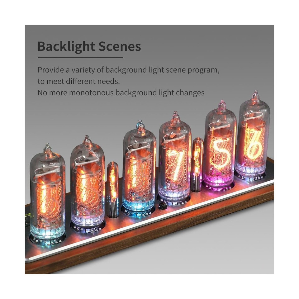 Nixie Clocks,True IN-14 Nixie Tube Clock,Smart Nixie Clock,Four Language Voic... | eBay