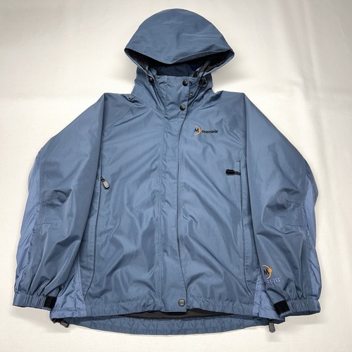 Moonstone Gore-Tex Jacket Womens Medium Blue Shell Full Zip Rain Coat ...