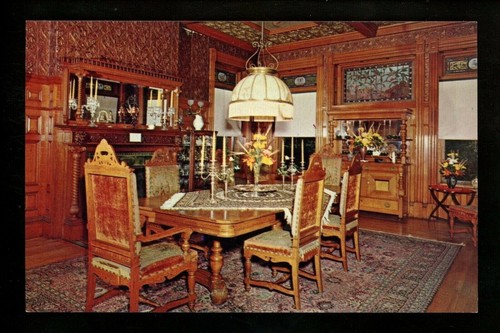 Interiors postcard Proctor Rutland Vermont VT Wilson Castle Dining Room ...