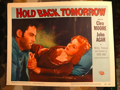 Hold Back Tomorrow 1955 Universal lobby card Cleo Moore John Agar | eBay