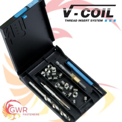V-COIL M3 x 0.5mm - Thread Repair Kit Machine Inserting Tool & Tap Wire ...