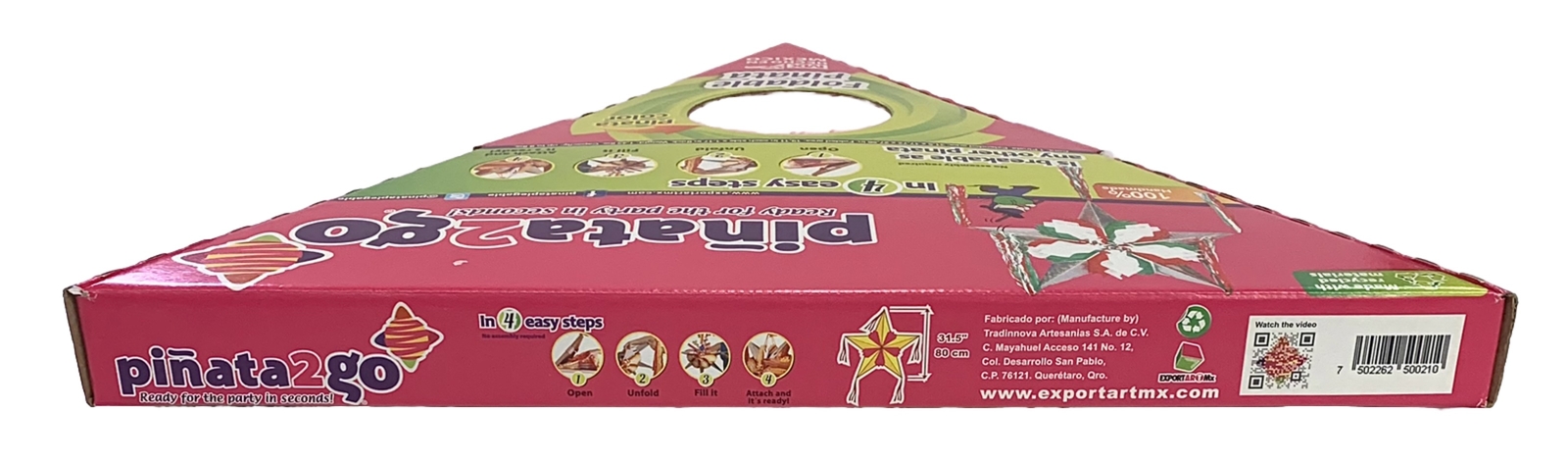 Lot Of 2 Piñatas • Piñata2Go 5-Point Star Pop Up Foldable Piñata ...