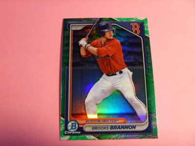 Brooks Brannon 2024 Bowman Chrome Green Lunar Glow # BCP-95 | eBay