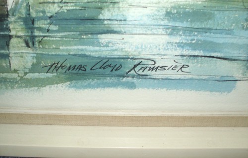 Thomas Lloyd Ramsier -European Scene Painting - *RARE* ONE OF A KIND ...