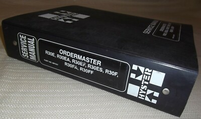 HYSTER R30E R30EA EF ES R30F FA FF FORKLIFT SERVICE SHOP REPAIR MANUAL ...