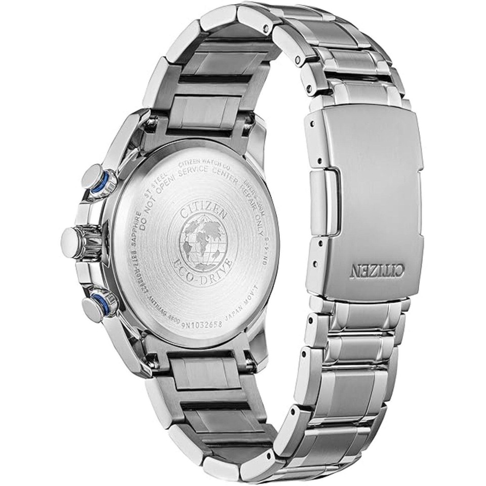 Citizen Men's Watch Perpetual Chrono A-T Black Dial Titanium Case ...