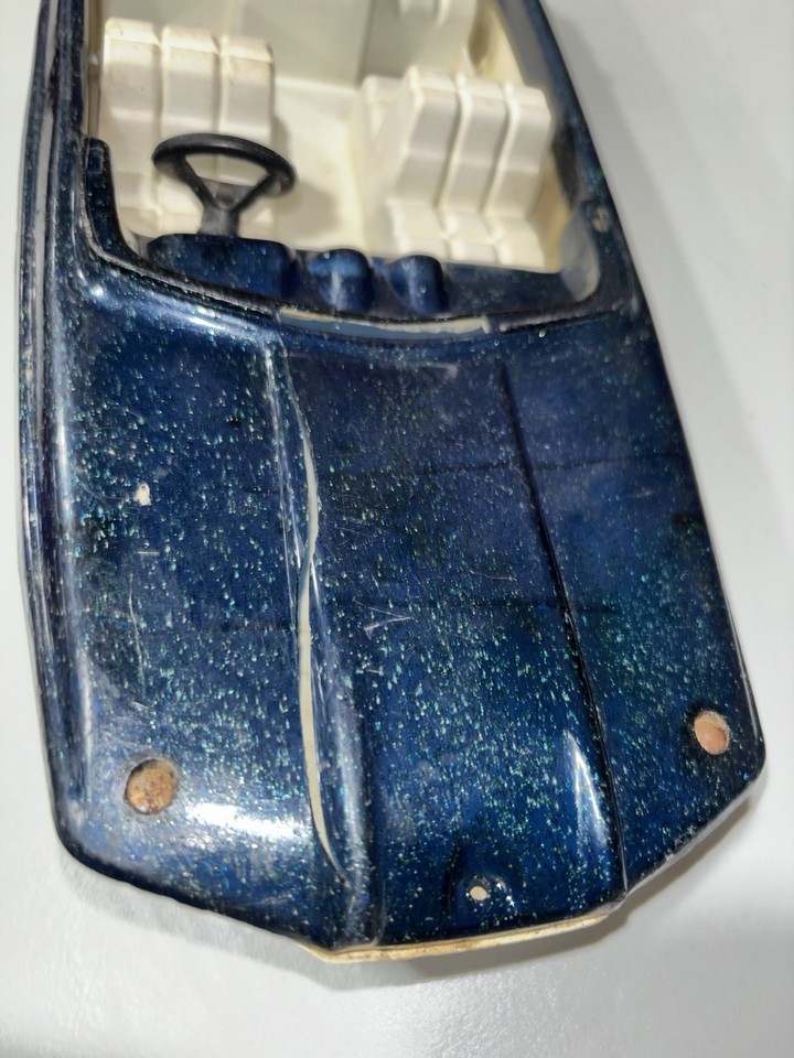 VINTAGE TONKA CLIPPER SPEEDBOAT BOAT METALLIC GLITTER BLUE | eBay