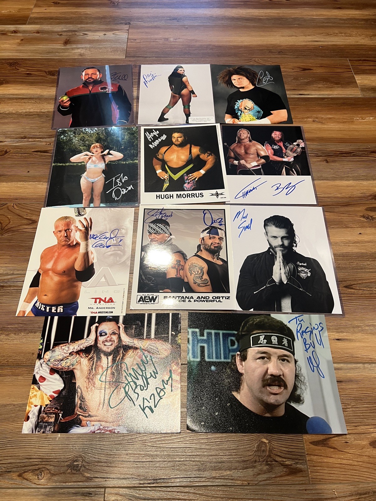 Wrestling Lot Of 11 Autographed 8x10 Signed Photos Wwe Wcw Nwa Aew | eBay