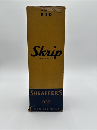 Vintage Sheaffer’s Skrip Red Ink 32oz Bottle With Box Used | eBay