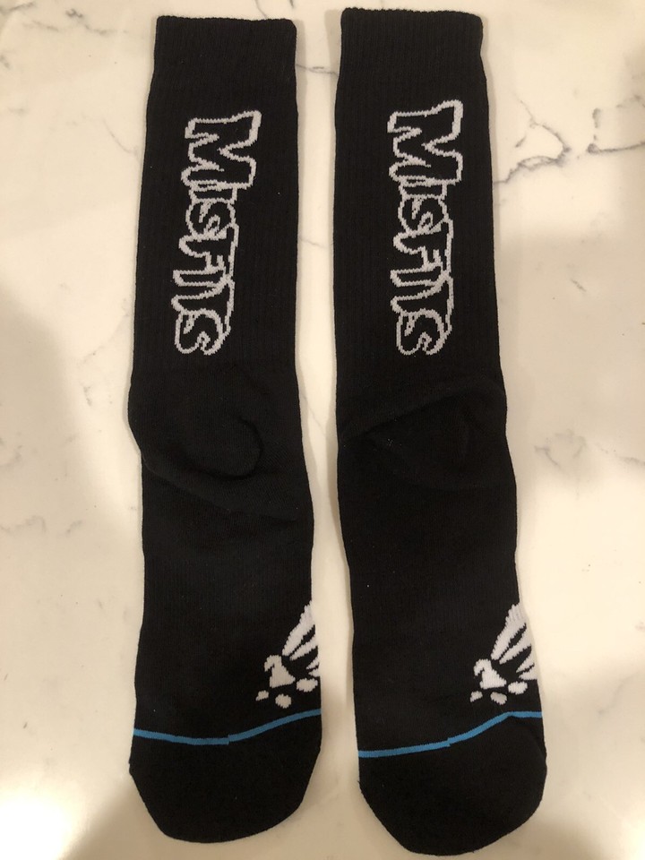 Misfits Black Socks Men's Crew Socks Punk Band Skate Socks Skater ...