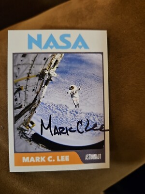 NASA Astronaut Mark C. Lee Custom Signed Card | eBay