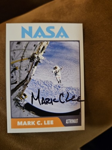 NASA Astronaut Mark C. Lee Custom Signed Card | eBay