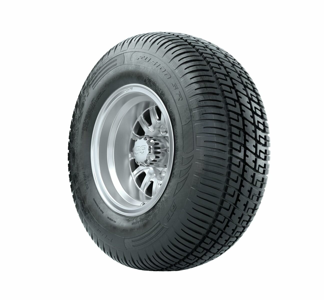 Set of 4 GTW 10" Medusa Machined Golf Cart Wheels 205/65-R10 Duro ...